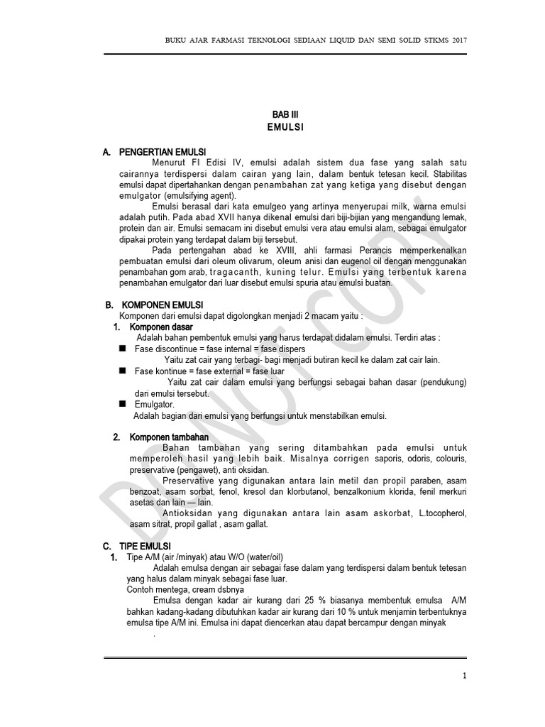 Pengantar Tentang Emulsi 2 | PDF | Seni | Kesehatan Holistik