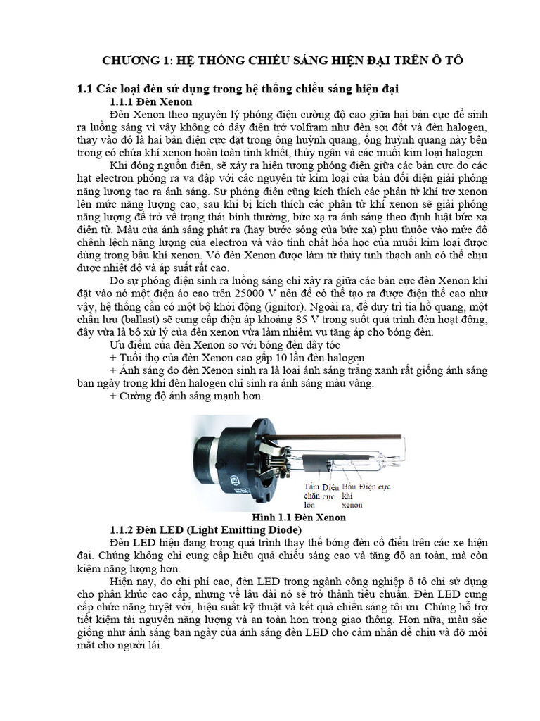 Chuong 1 - He Thong Chieu Sang Hien Dai | PDF