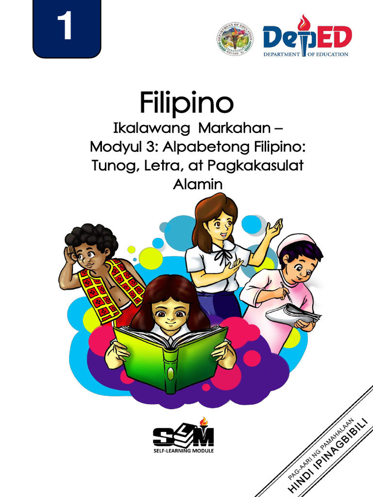 Fil1 - Q2 - Mod3 - Alpabetong Filipino Tunog, Letra, at Pagkakasulat | PDF