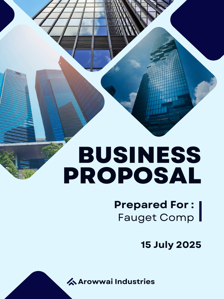 Blue Teal Navy Modern Professional Business Proposal | PDF