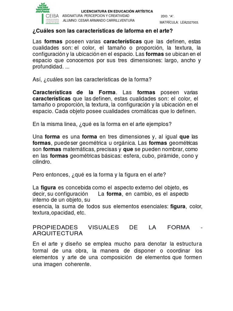 propiedades de las formas | PDF | Color | Geometría