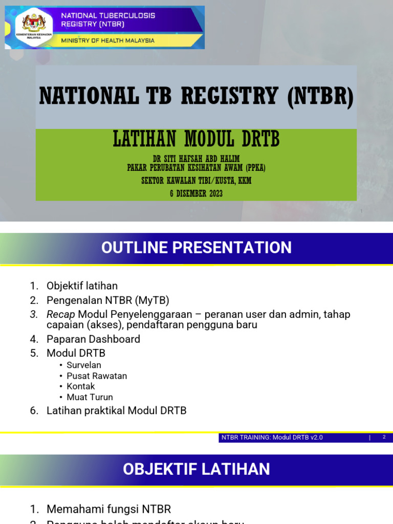 NTBR Training Modul DRTB Edaran | PDF