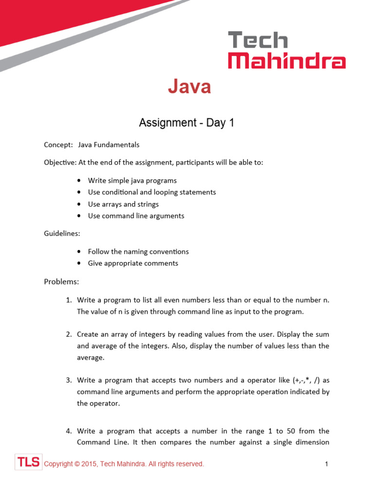 Day 1 Assignment | PDF | Career & Growth
