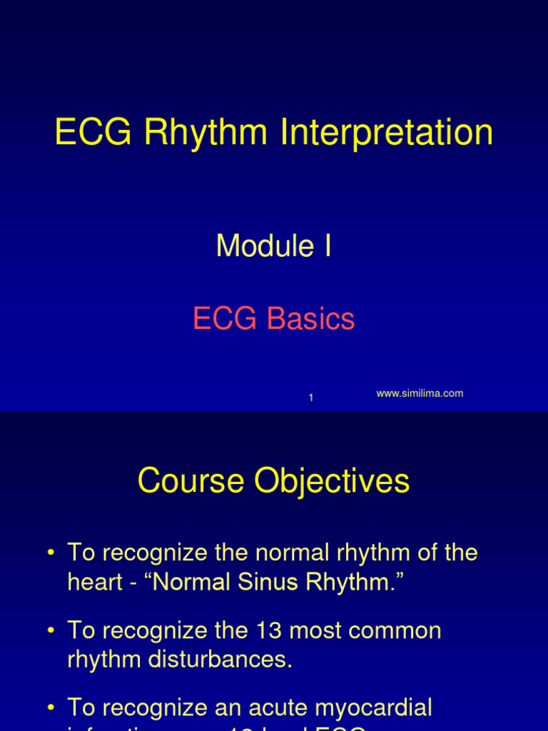Module1 ECG Basics | PDF