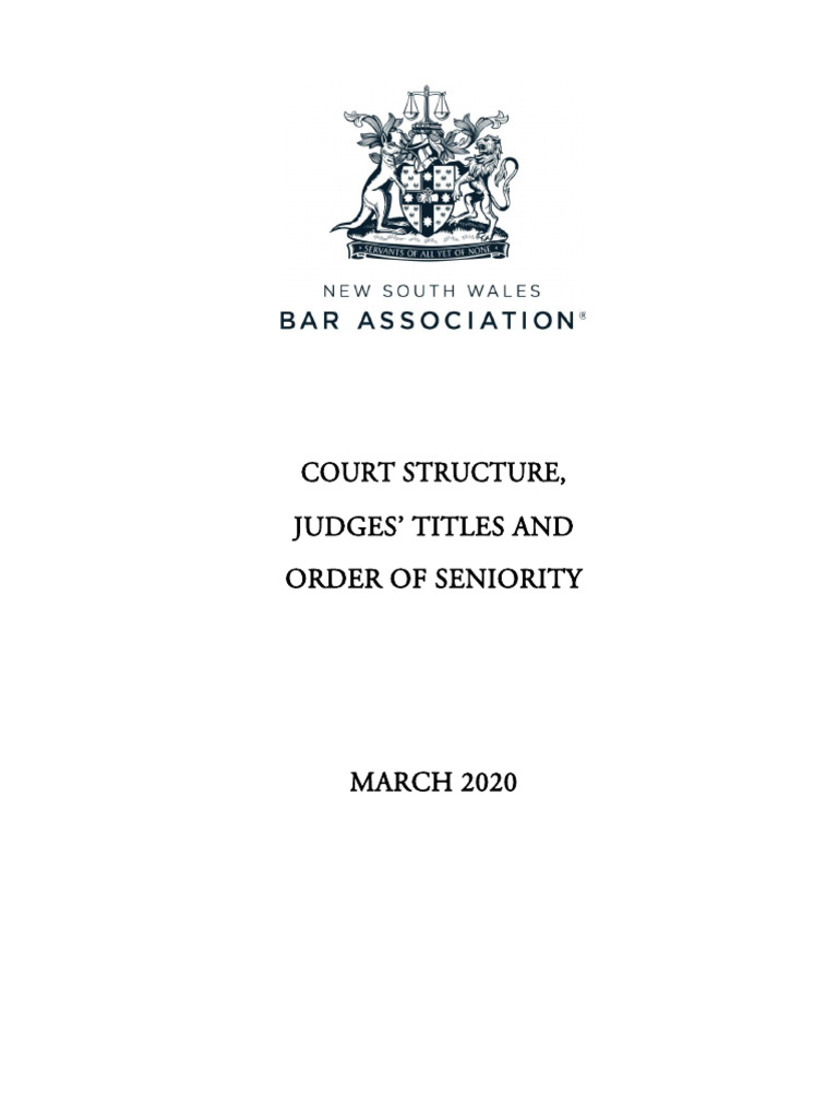 Court Structure 2020 | PDF | High Court Of Australia | Judge