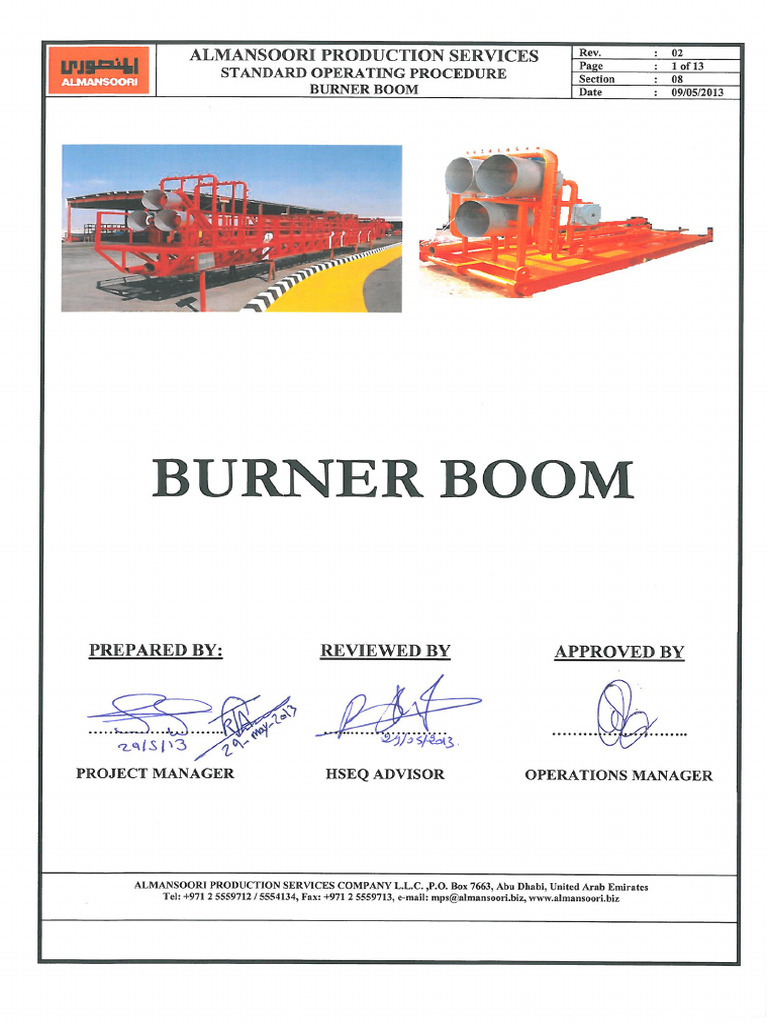Burner Boom | PDF