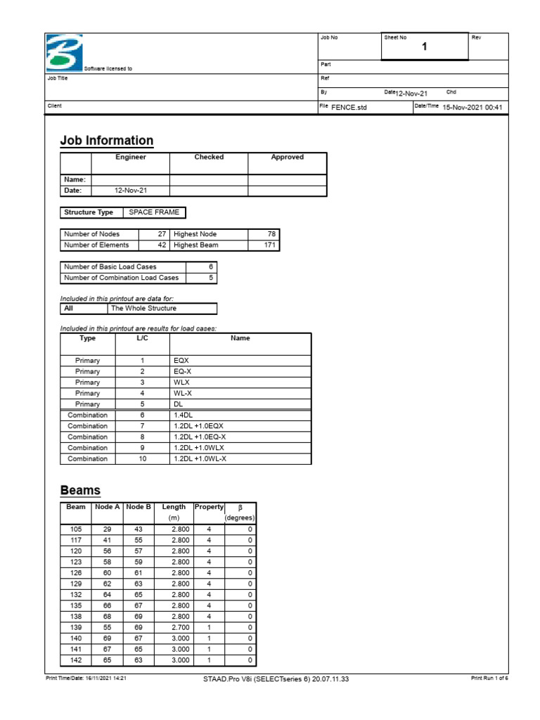 Fence Structural Design | PDF | Civil Engineering | Structural Engineering