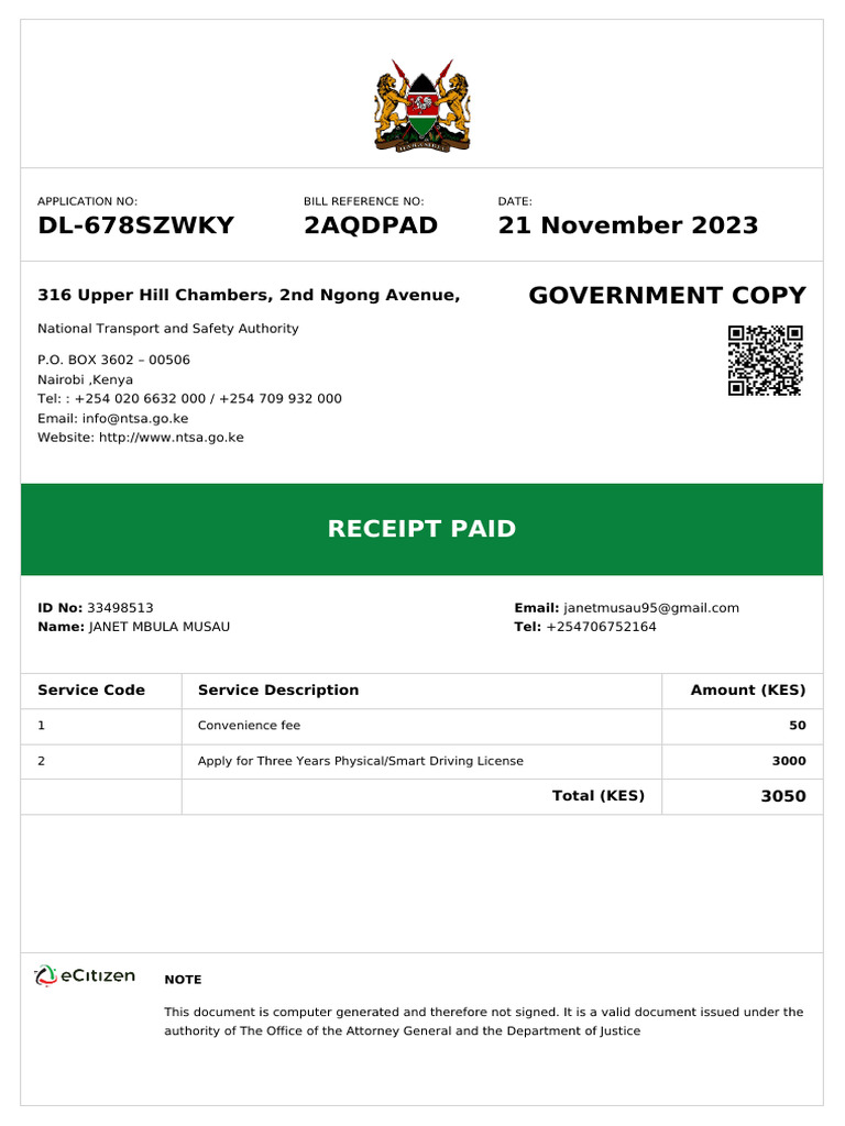 DL-678SZWKY-RECEIPT Janet | PDF