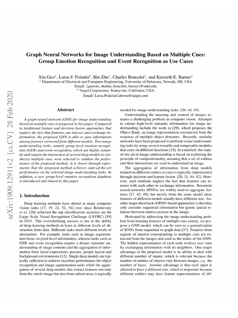 Graph Neural Networks for Image Understanding Based on Multiple Cues_ | PDF