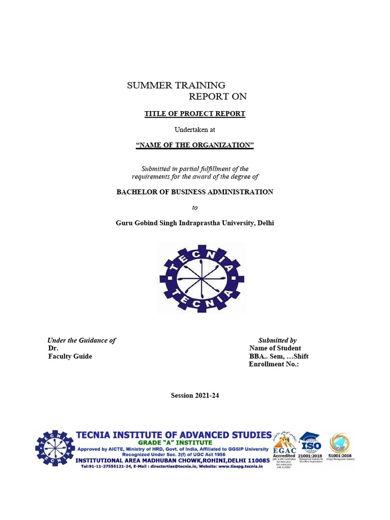Ipu Format STR (2023-2024) | PDF | Business