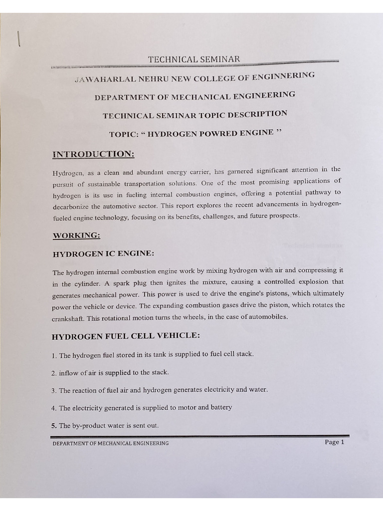 Technical Seminar Topic | PDF