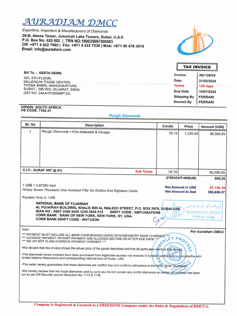 (24a) Auradiam DMCC Ad 128 24 | PDF