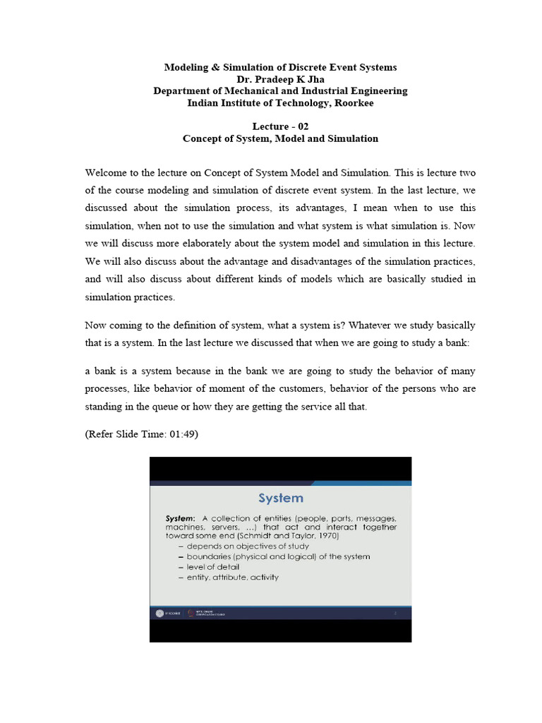 Lec 2 | PDF | System | Conceptual Model