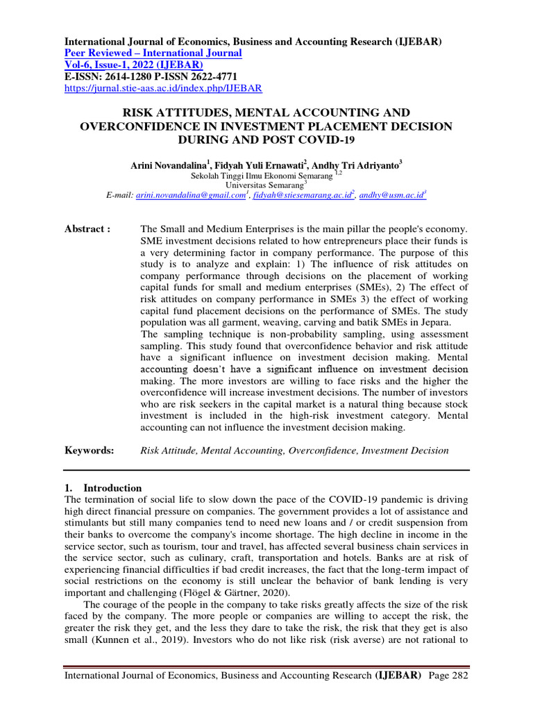 Financial Risk Attitude | PDF | Coefficient Of Determination | Risk