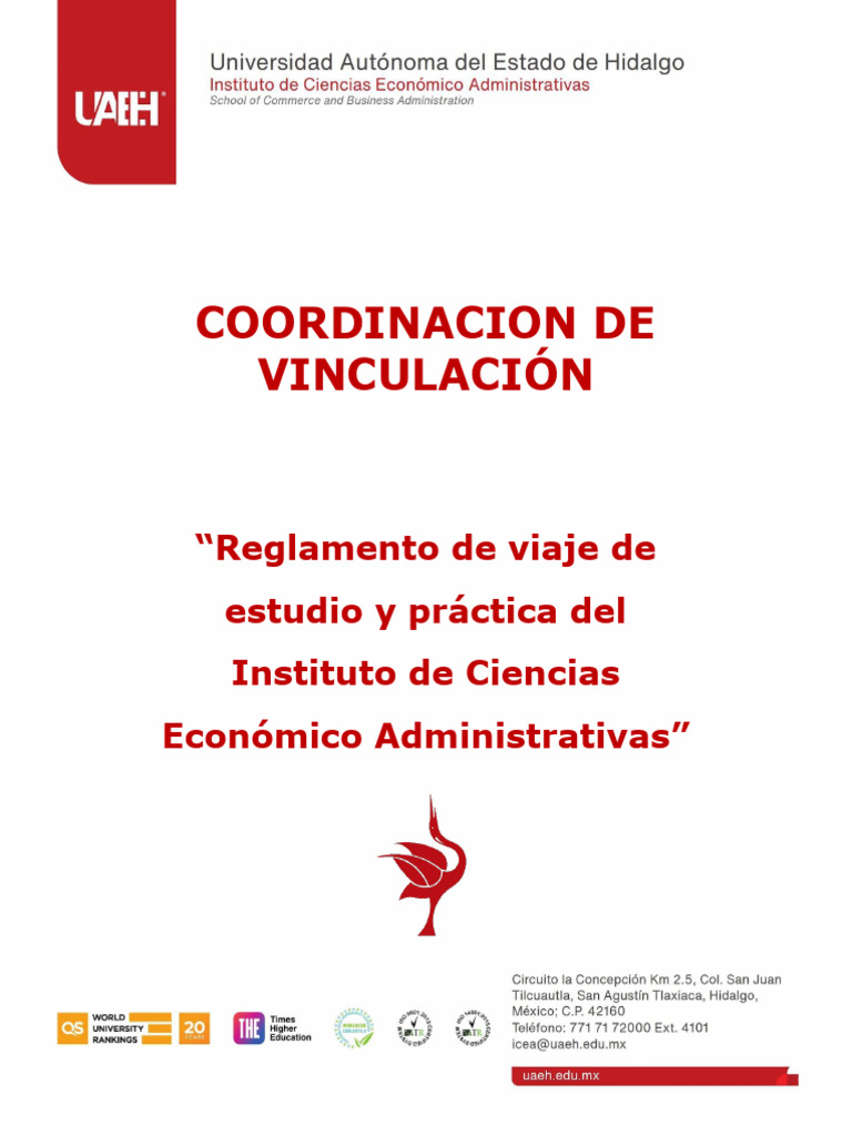 Reglamento de Viaje de Estudio y Prã¡cticas de Estudio Del ICEA 2024 | PDF | Business