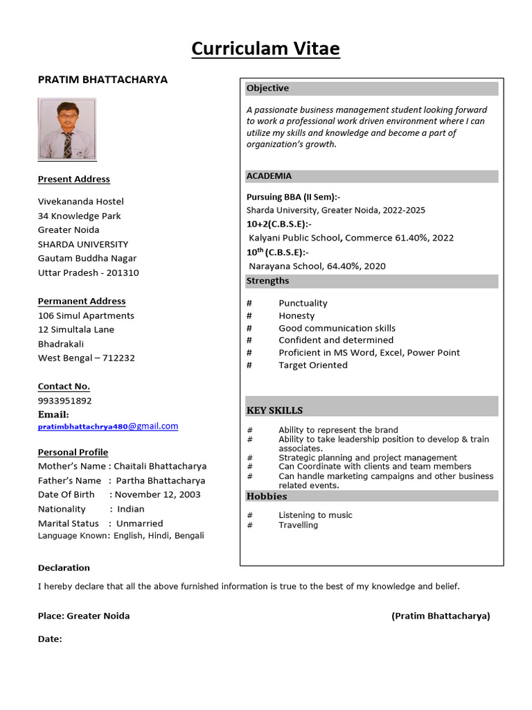 Pratim Resume 2 - Compressed - Pratim Bhattacharya | PDF