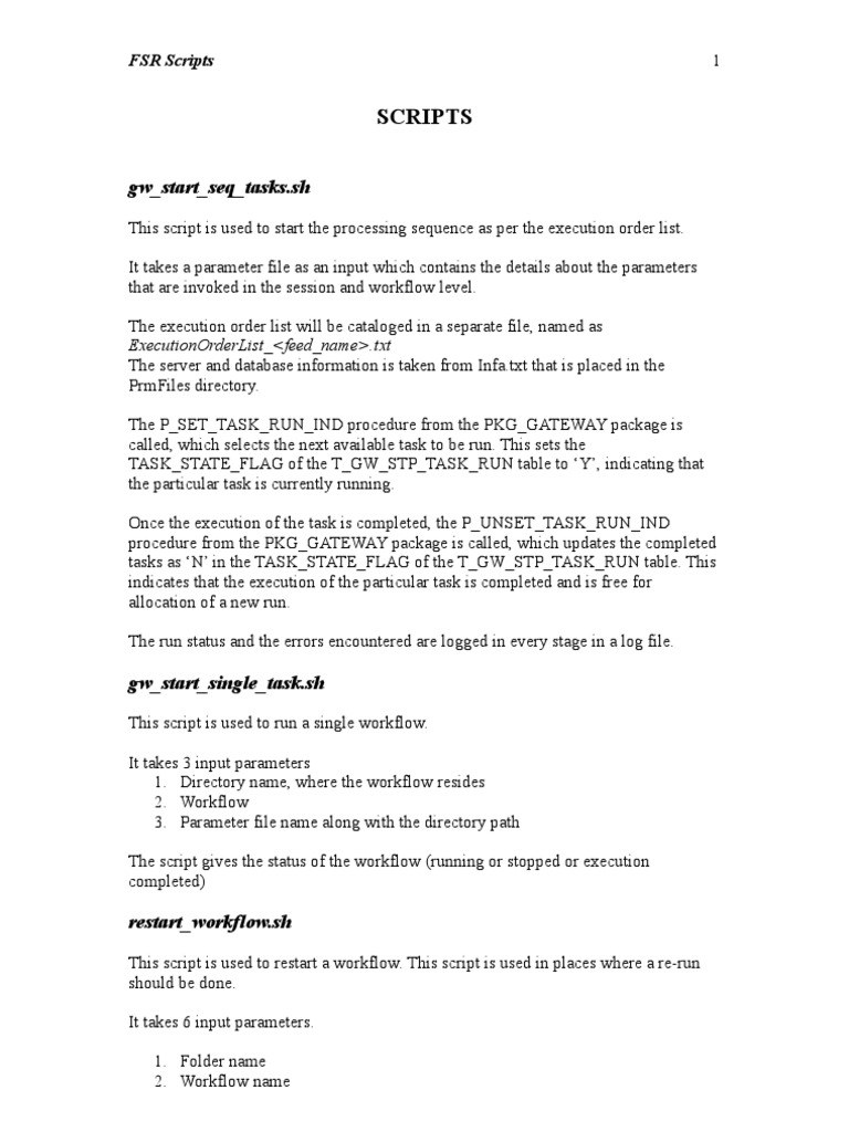 FSR Scripts | PDF | Filename | Computer File