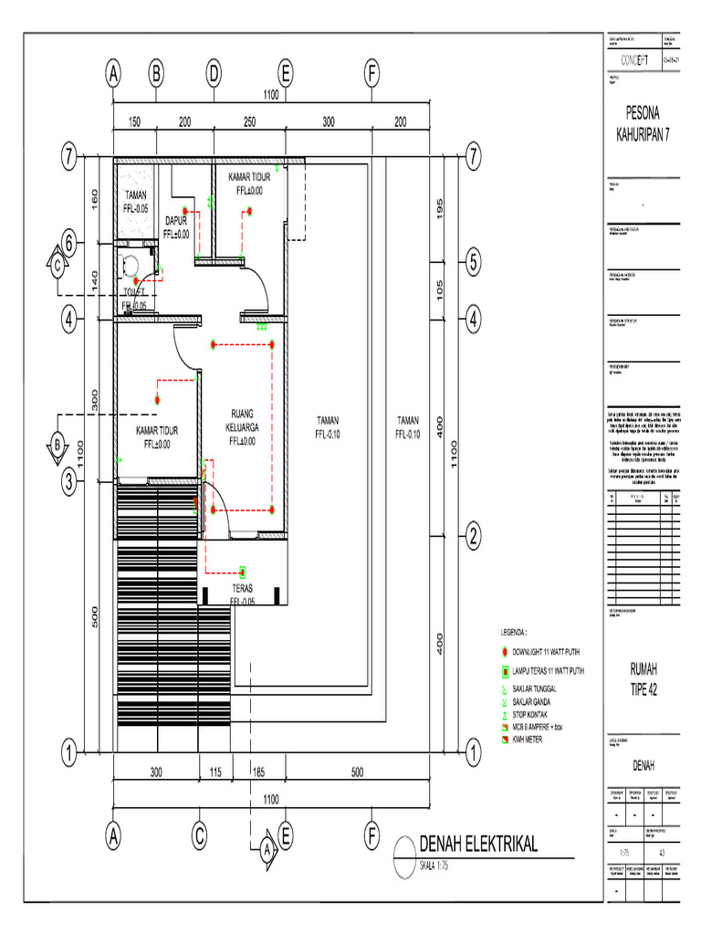 42 Denah Instalasi Listrik | PDF
