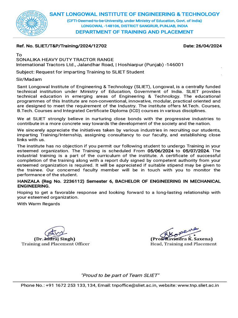 Hanzla Sonalika | PDF | Educational Stages | Vocational Education