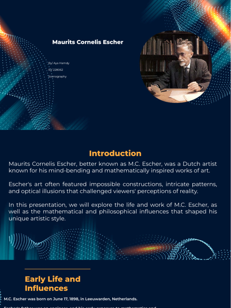 Maurits Cornelis Escher. Aya Hamdy | PDF | The Arts
