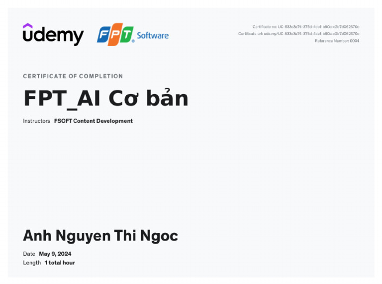 FPT - AI Cơ Bản | PDF