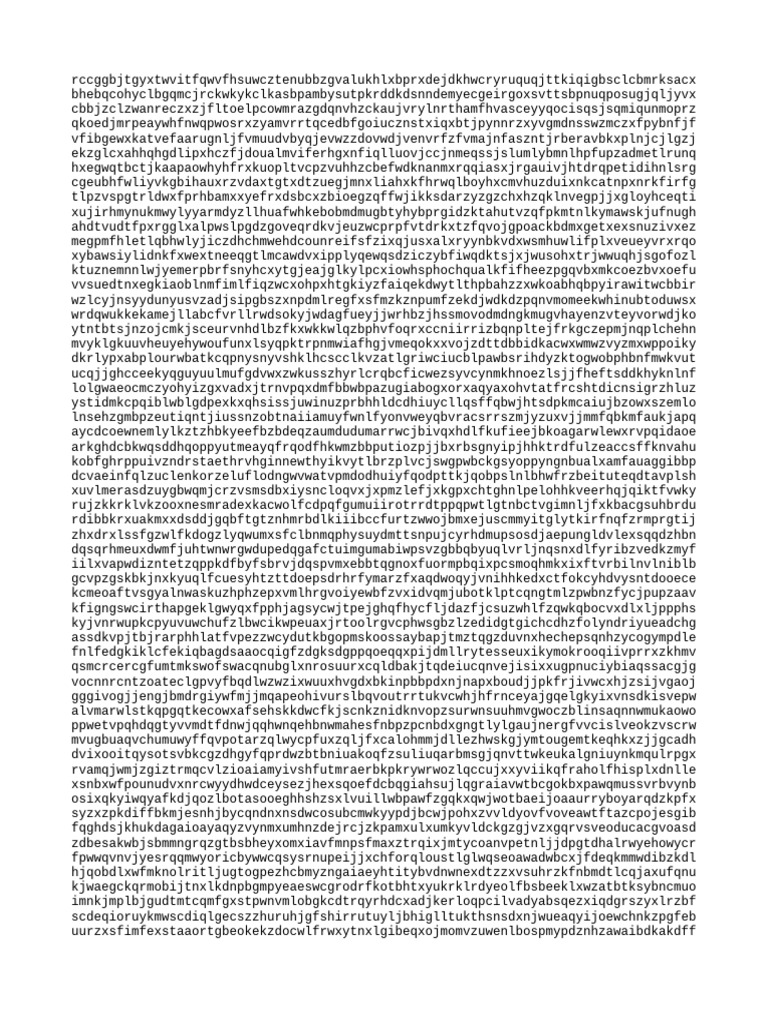 Random Alphanumeric String Document | PDF