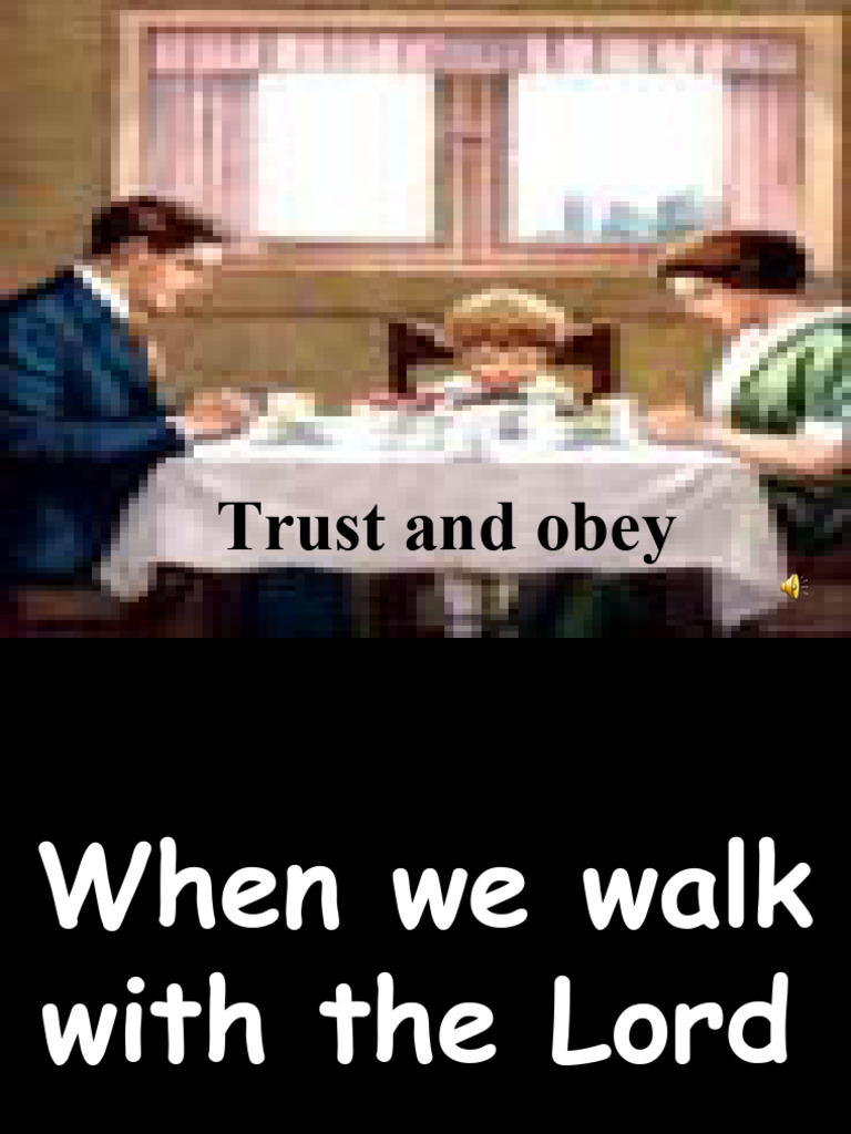 Trust and Obey | PDF