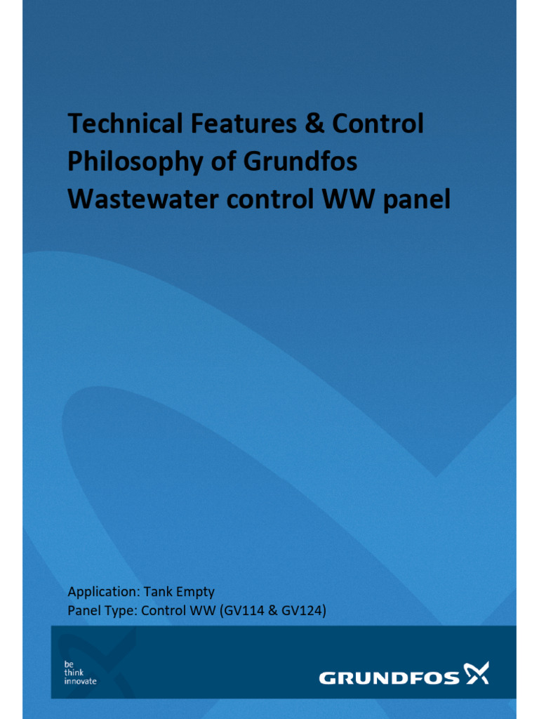 Technical Features Control Philosophy Control WW | PDF | Switch | Pump
