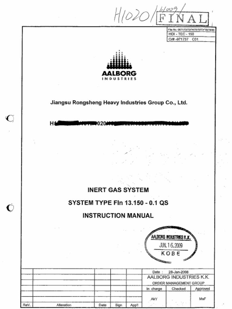 Inert Gas System Inst Manual | PDF