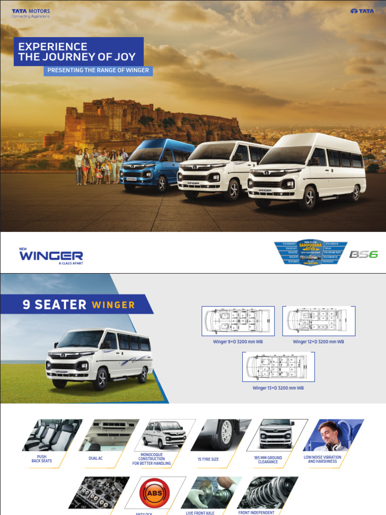 Tata Winger Specifications and Features | PDF | Brake | Anti Lock ...