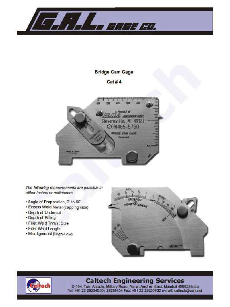 Bridge Cam Gauge | PDF