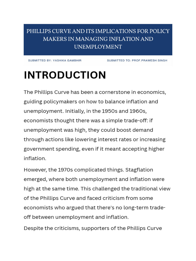 Introduction | PDF | Cost Of Living | Inflation