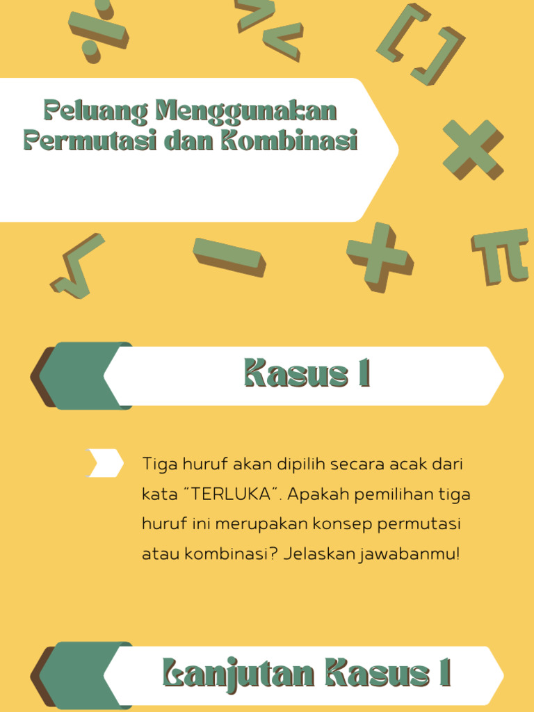 Peluang Menggunakan Permutasi Dan Kombinasi | PDF