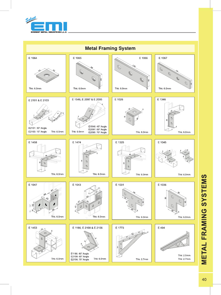 Emi Metal Framing Supports Series7-21 | PDF