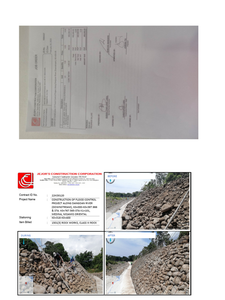 22ko0120 Subcon 3RD Billing 2ND Jo | PDF