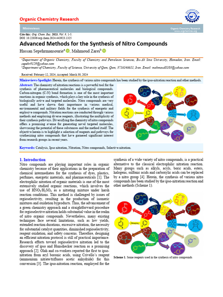 Chemistry Notes and Research | PDF | Chemical Reactions | Organic Synthesis