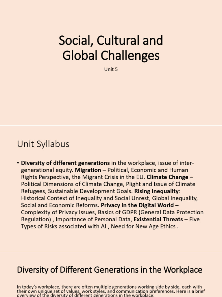 Unit 5 Etgbe | PDF | Climate Change | Economic Inequality