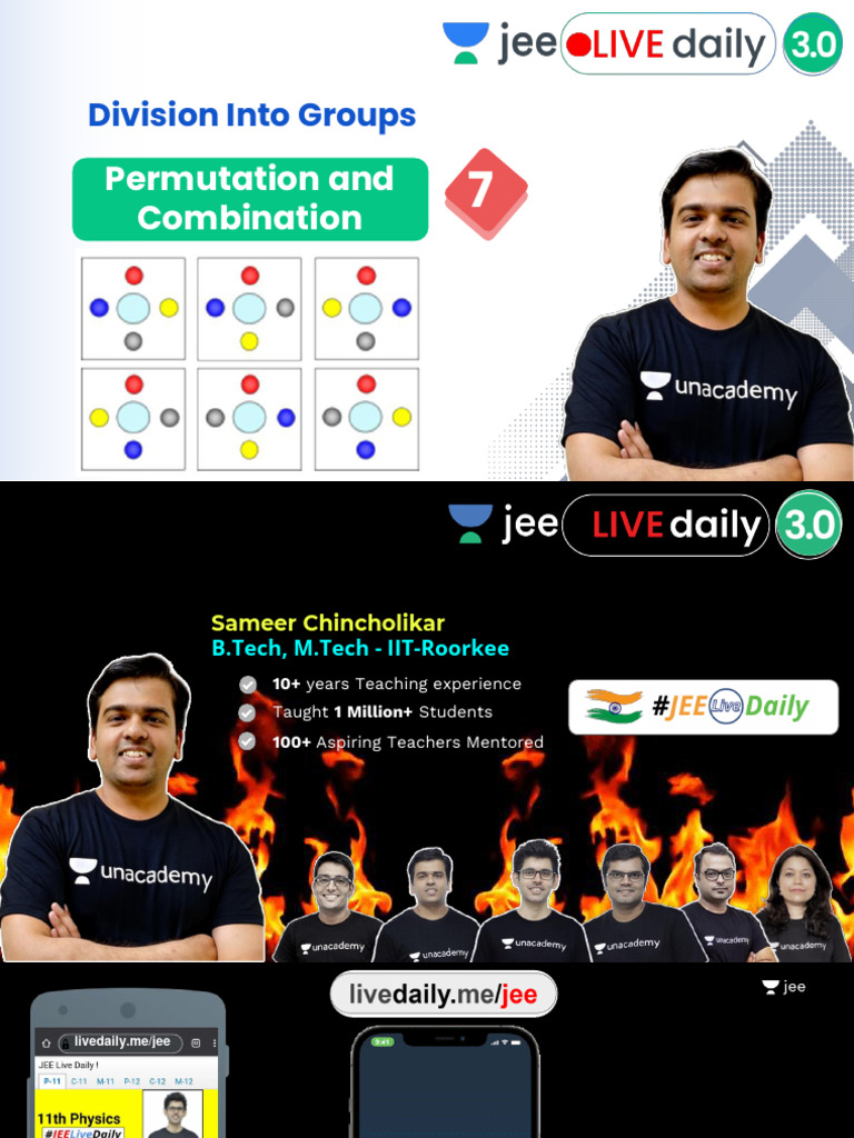 Division Into Groups: Permutation and Combination | PDF