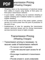 Wheeling Charge | PDF | Electrical Grid | Electric Power Distribution