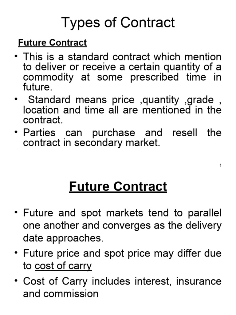 Lect#4 Contract | PDF | Futures Contract | Option (Finance)