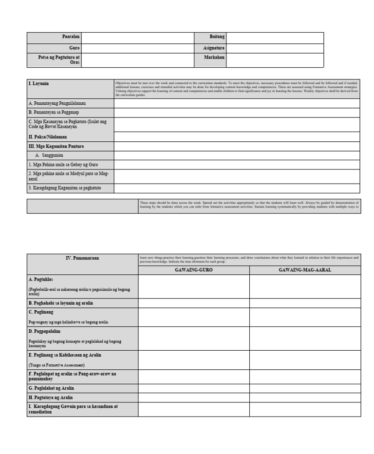 Weekly Teaching Objectives and Methods | PDF | Learning | Cognitive Science