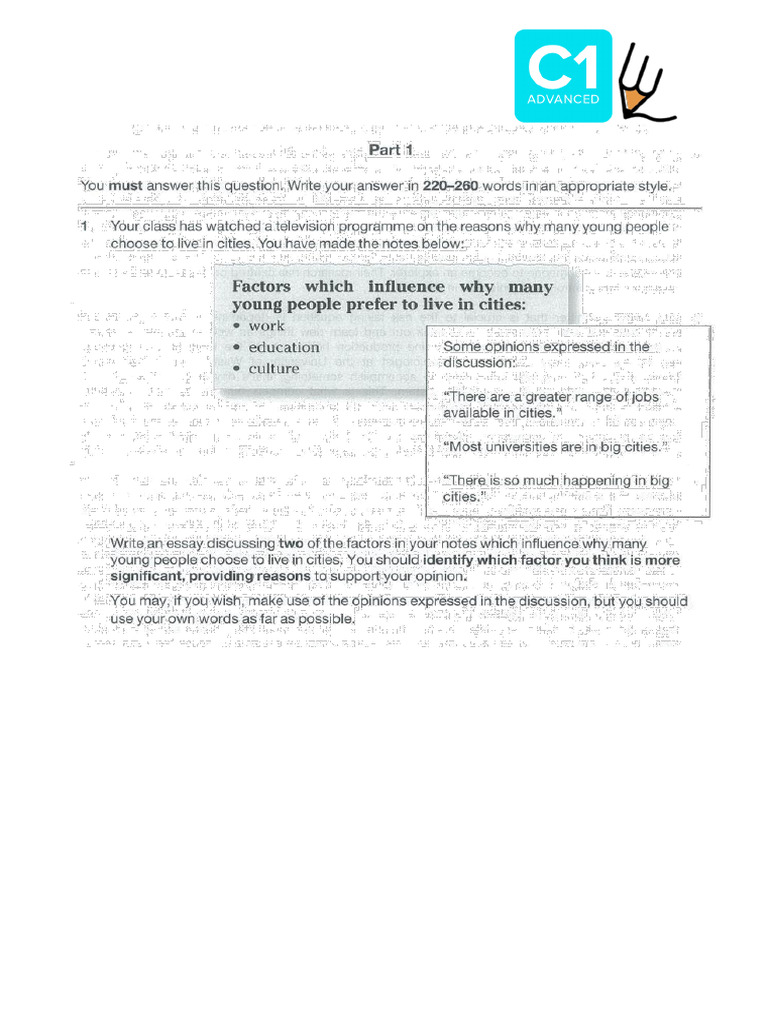 C1 - Writing Exercise - Part 1 | PDF