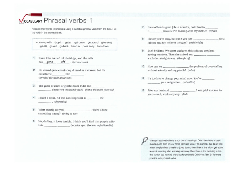 C1 Phrasal Verbs | PDF