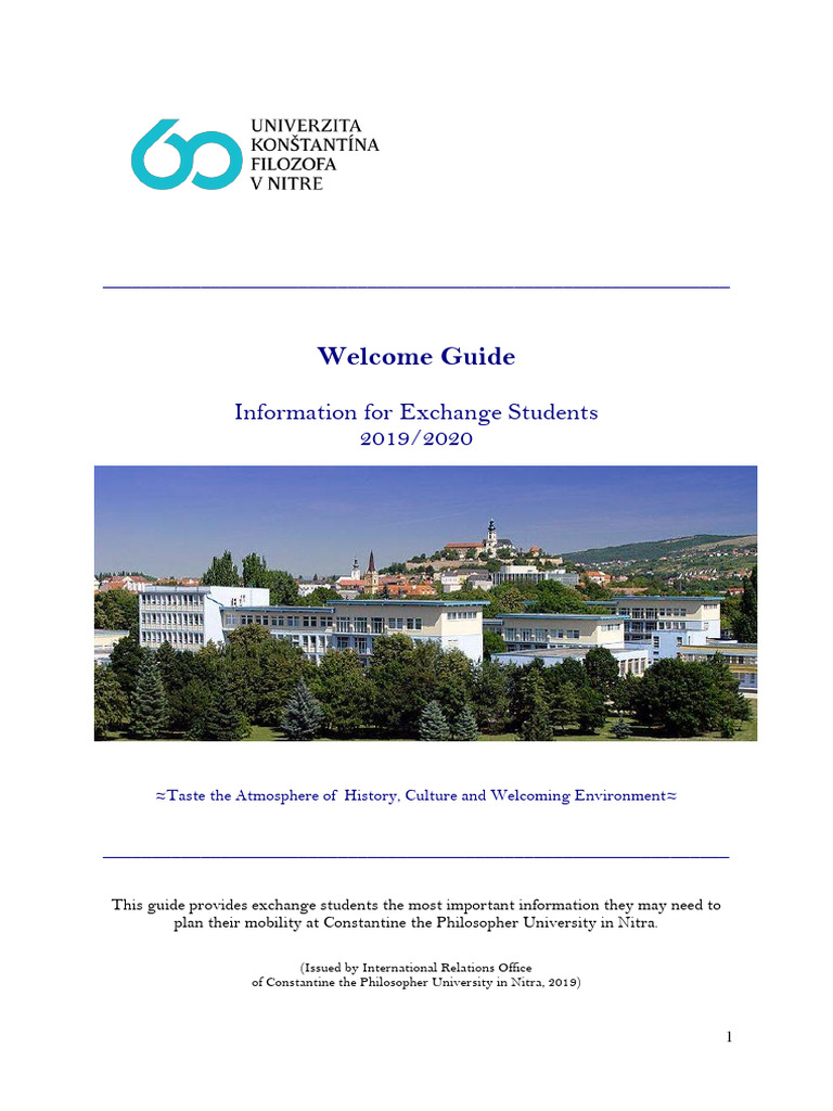 Exchange Student Guide 2019/2020 | PDF | Cost Of Living | Travel Visa