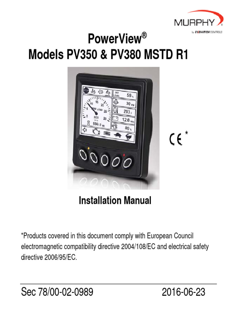 Murphy pv350 pv380 | PDF | Electrical Connector | Electrical Engineering