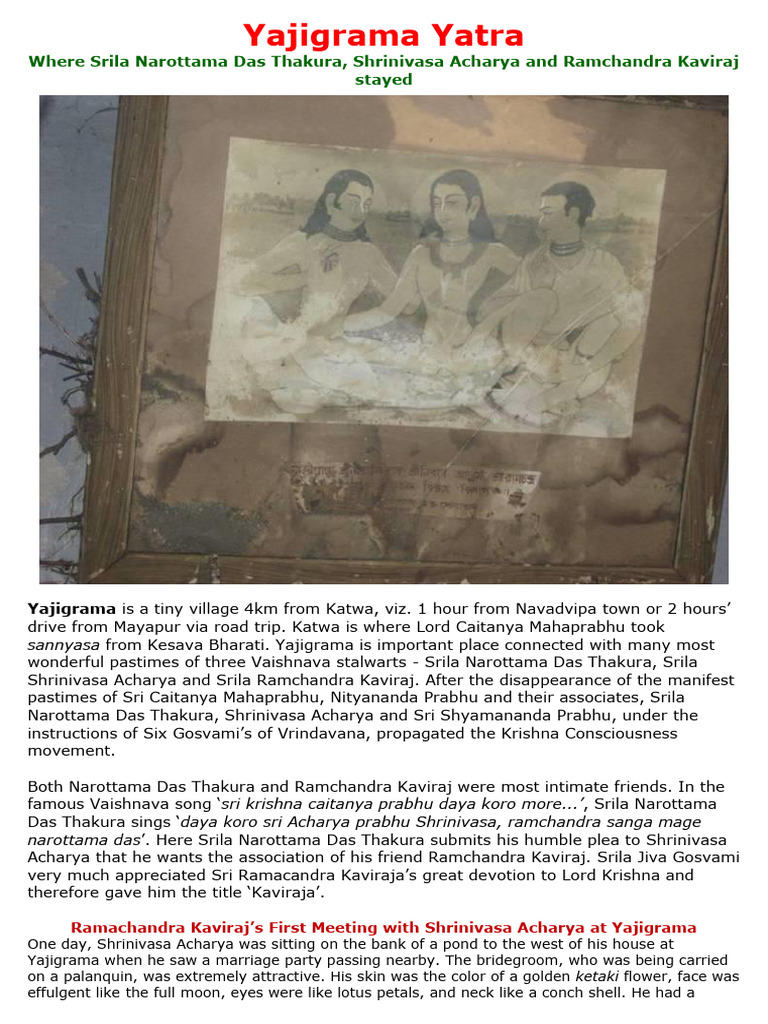 Yajigrama Yatra | PDF