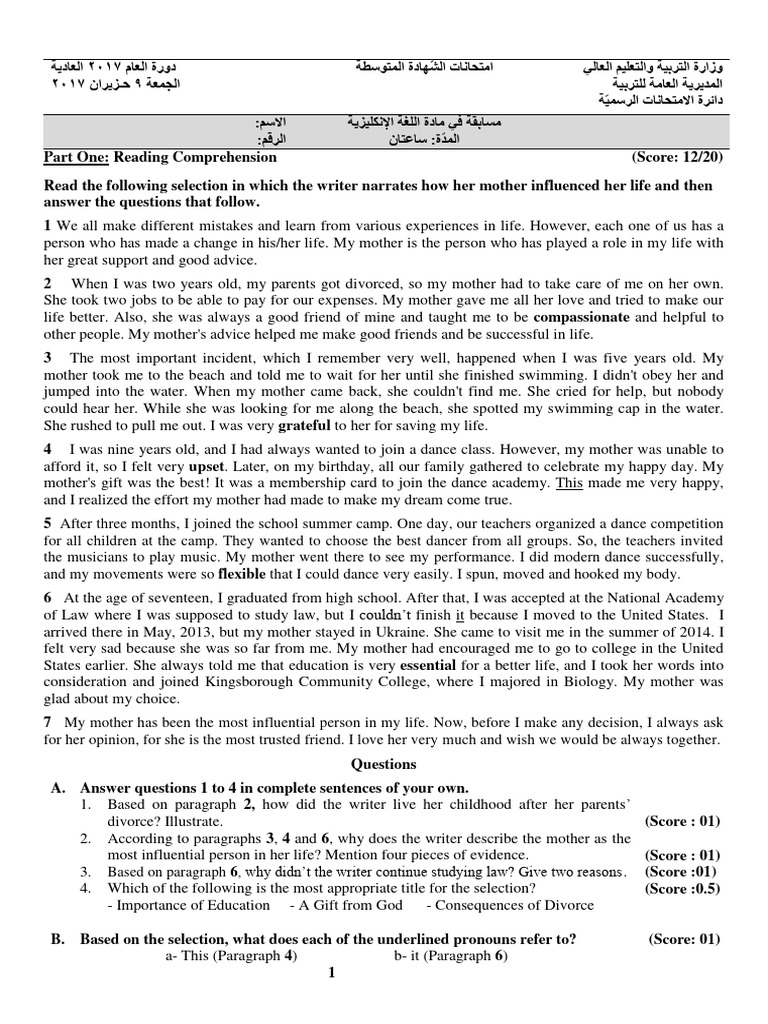 2017 English | Download Free PDF | Essays | Dances