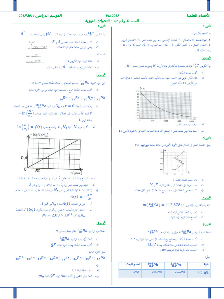 Physics3as Activities-Nucleaire Berrah | PDF