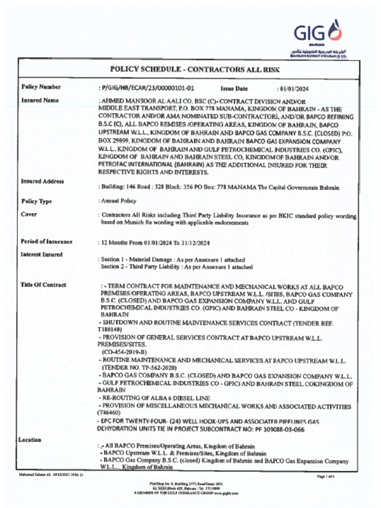 Approved Rams For DC& Hu Ama PCD TP Hse Rams FM 003 A1 (New Policy Exp ...