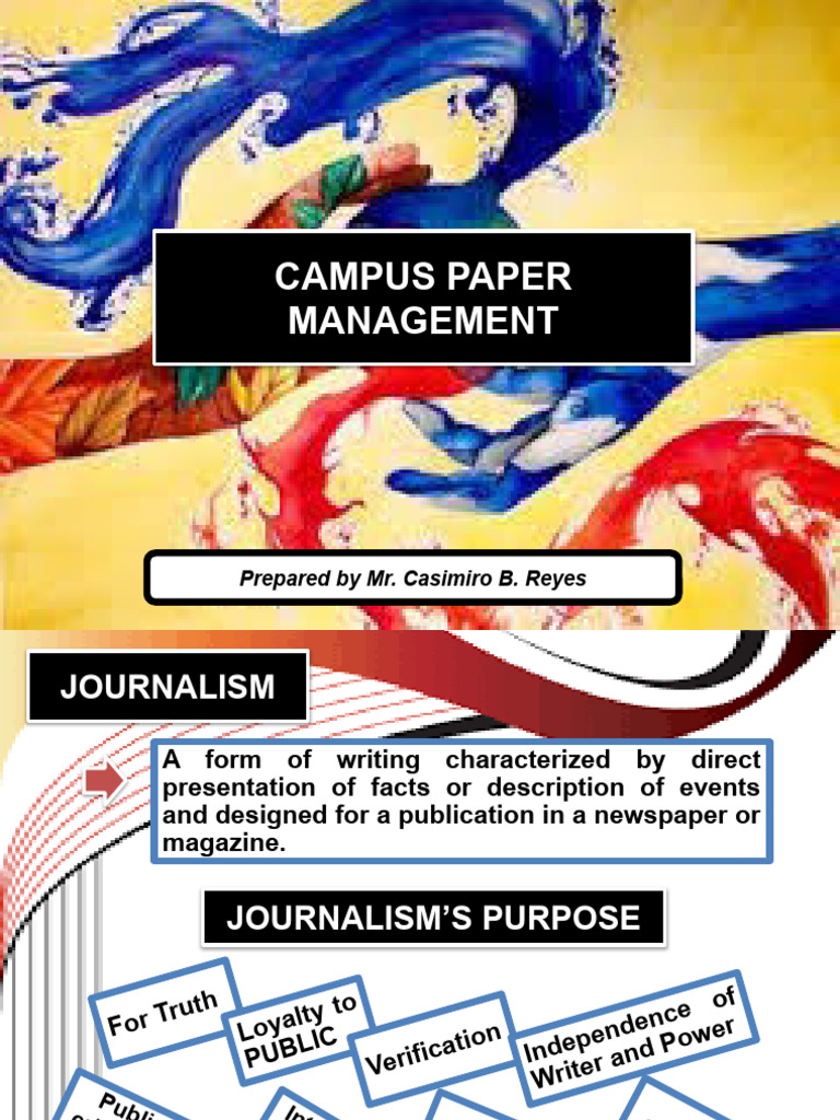 Campus Journalism and Publication Guide | PDF | Journalism | Human ...